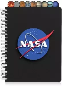 NASA-dagboek met planetaire tabbladen, beste NASA-merchandise