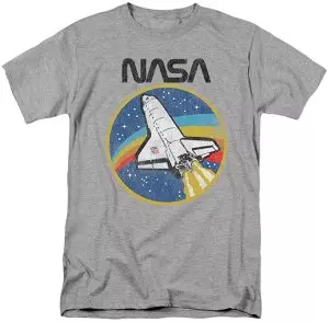 Kaos retro pesawat ulang-alik NASA, merchandise NASA terbaik