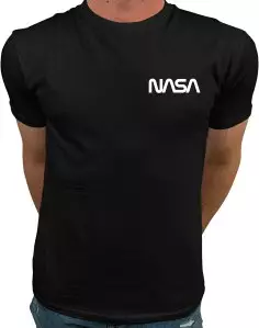 camiseta pequena com logotipo da NASA, melhor produto da NASA