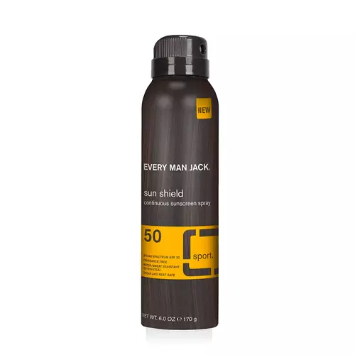 Spray de protecție solară Every Man Jack, SPF 50, cea mai bună protecție solară naturală