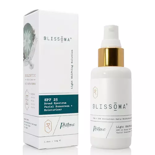 Soluția fotonică de schimbare a luminii de la Blissoma, SPF 25 - protecție solară naturală