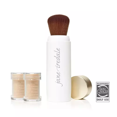 jane iredale tout krèm pwotèj kont solèy natirèl pou itilize chak jou (Powder-Me Dry Sunscreen, SPF 30)