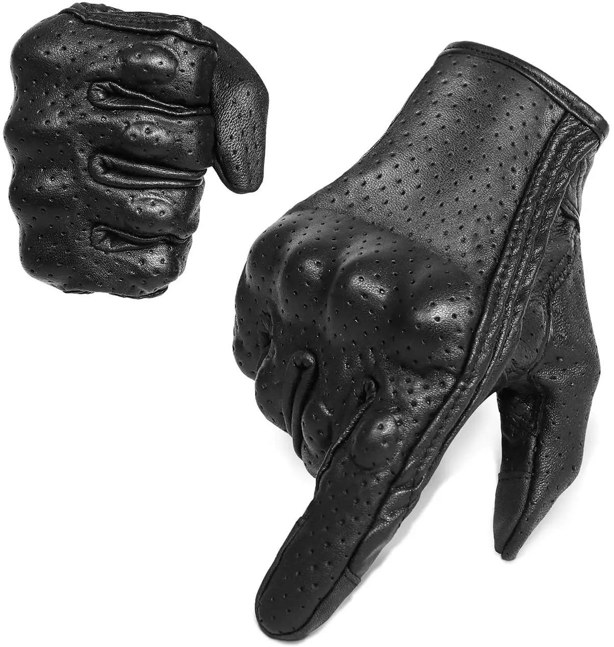 Superbike Leather Motorcycle Gloves