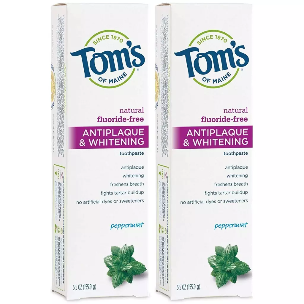 Tom's of Maine Anti-plaque ati Whitening Toothpaste, Ti o dara ju Toothpaste