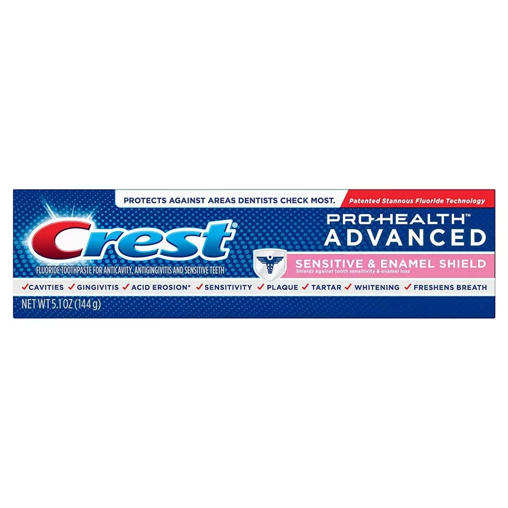 Crest Pro-Health Sensitive & Enamel Shield, лепшая зубная паста