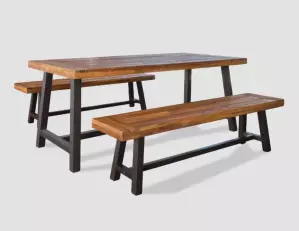 卡莱尔仿古木露台餐桌