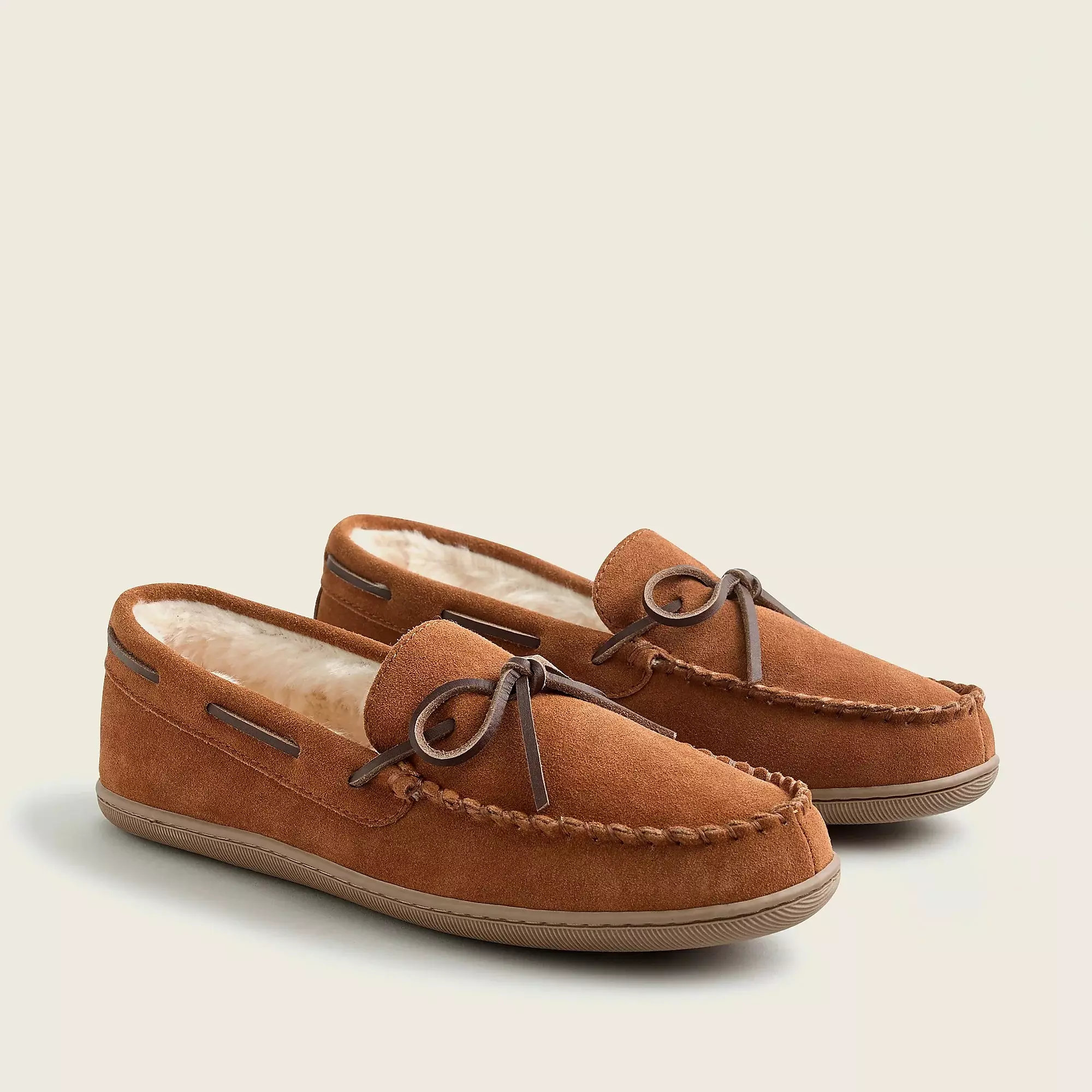 Classic Suede Moccasin Slippers