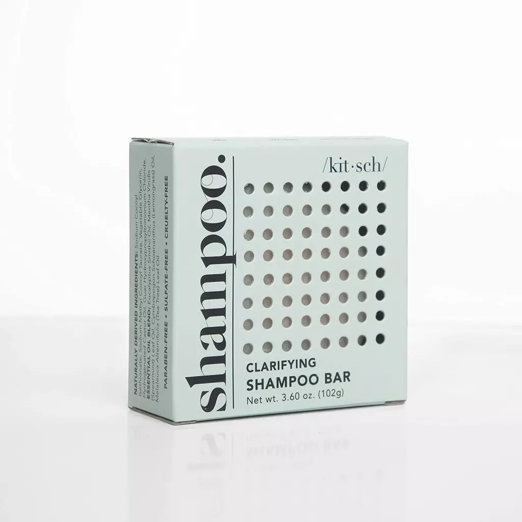 Kitsch Dandruff Clarifying 2 i le 1 Shampoo ma Shave Bar