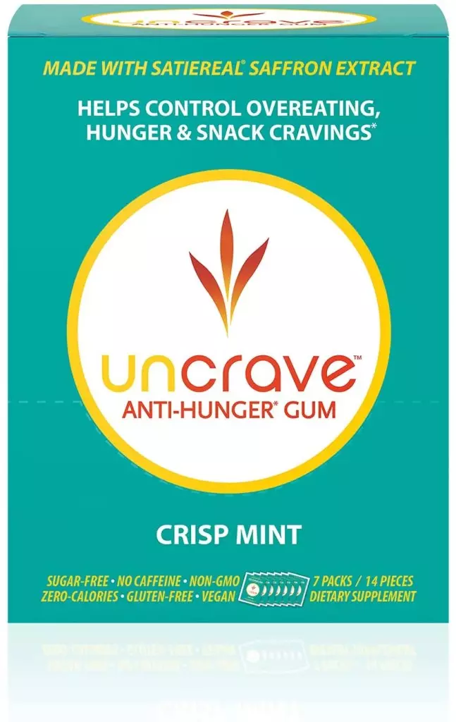 Uncrave Anti-Hunger Gum with Satiereal 藏紅花提取物，