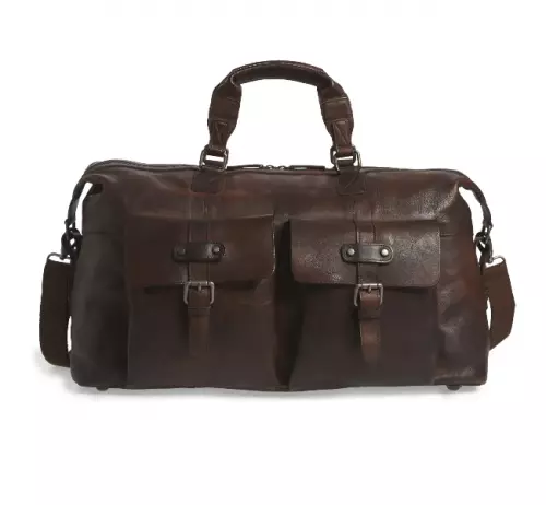 Bosca Vintage Leather Duffle Bag