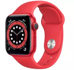 Apple Watch Series 6 в красном цвете