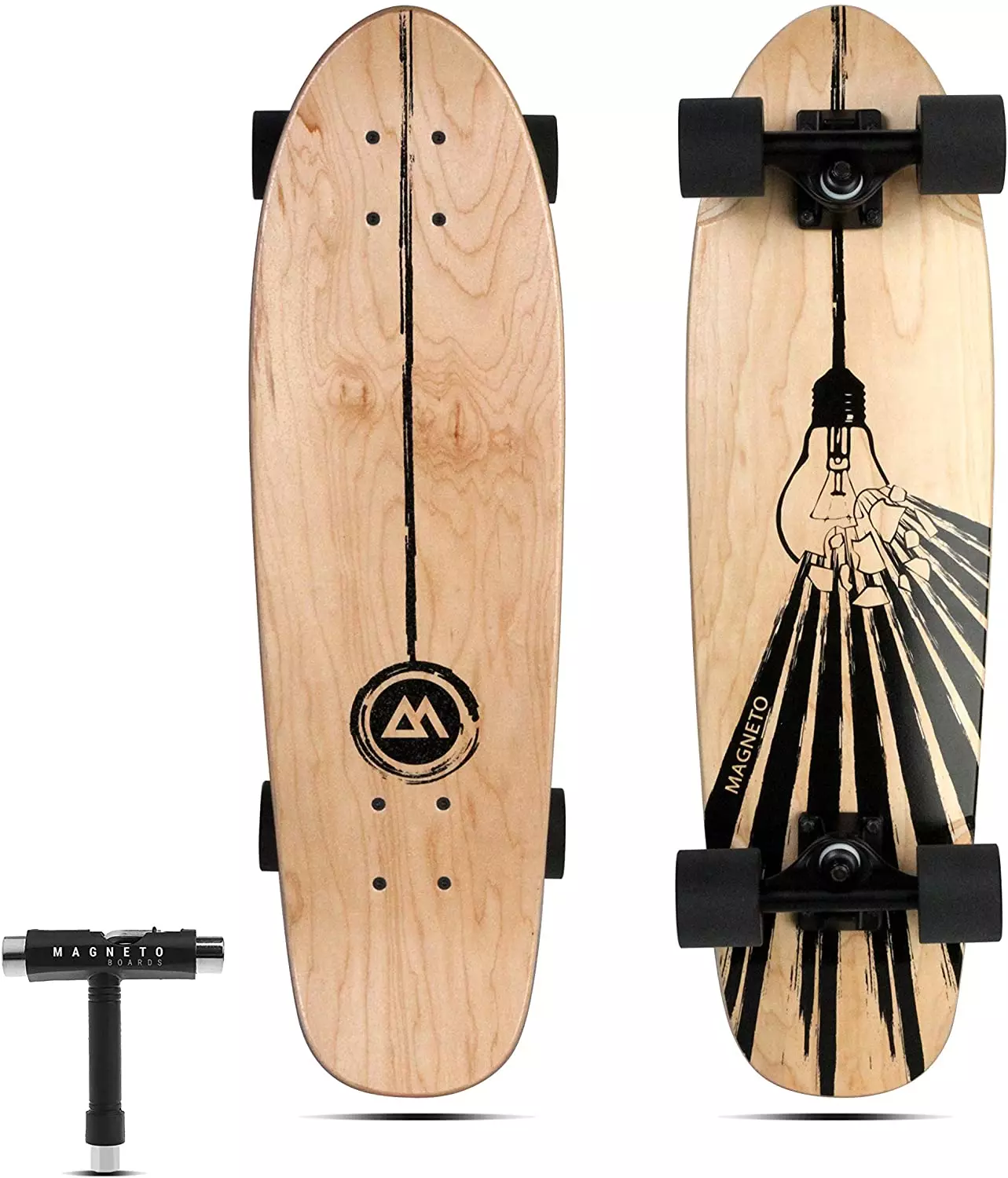 Magneto Mini Cruiser Skateboard; skateboard nziza kubatangiye