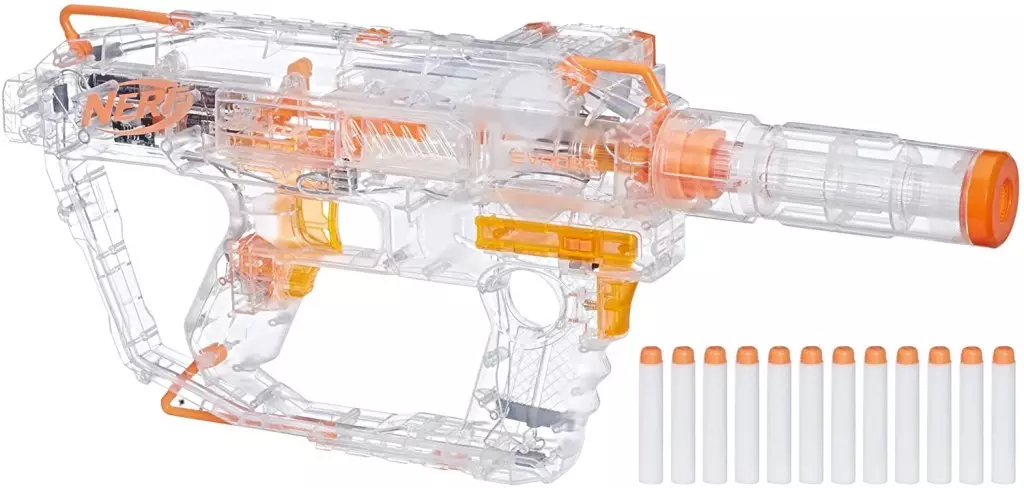 Nerf Evader Modil Light-Up Toy Blaster, pi bon zam nerf pou granmoun