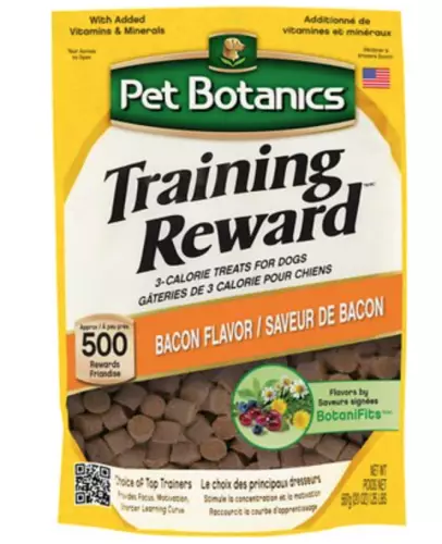 Pet Botanics Training Reward Bacon Flavor, פינוקי אילוף כלבים הטובים ביותר