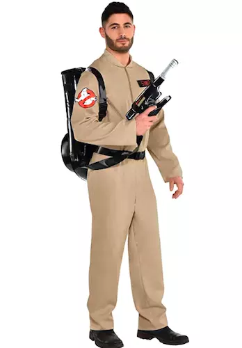 Ҳизби Сити Ghostbusters костюми Halloween бо Proton Pack