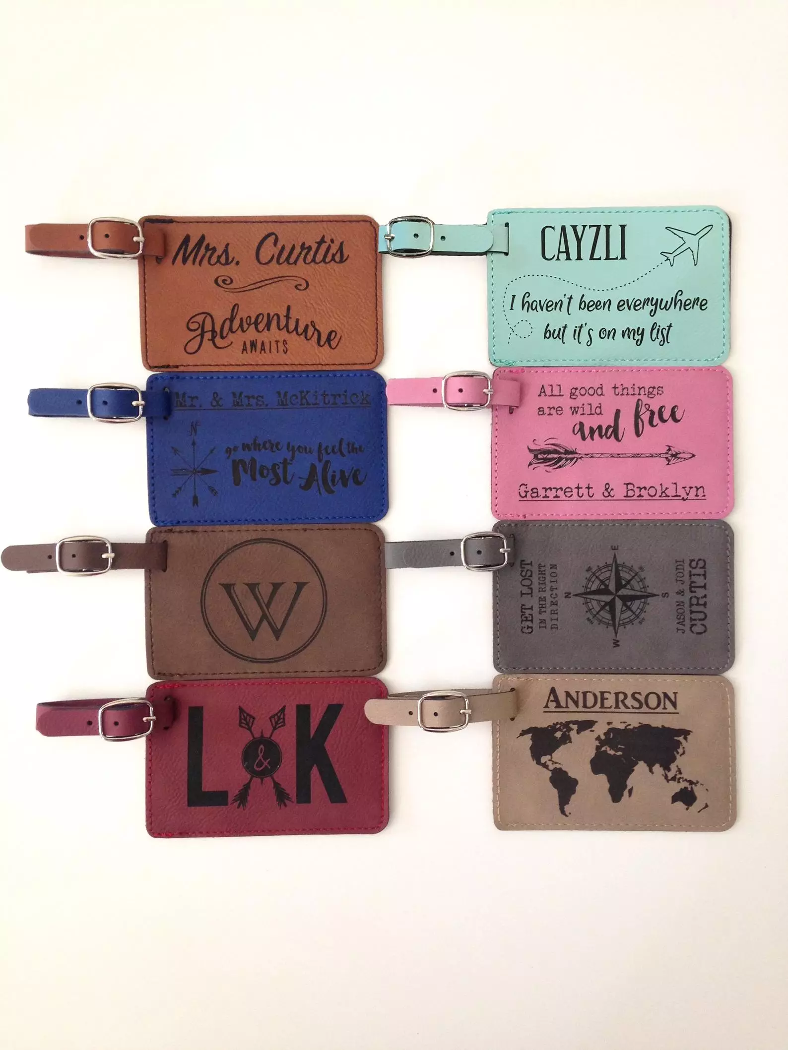 personalisierte Geschenke für Vati-Gepäckanhänger