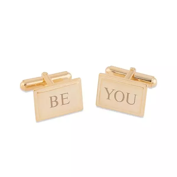 14K Gold Plated Sterling Silver Cuff Links, umunthu