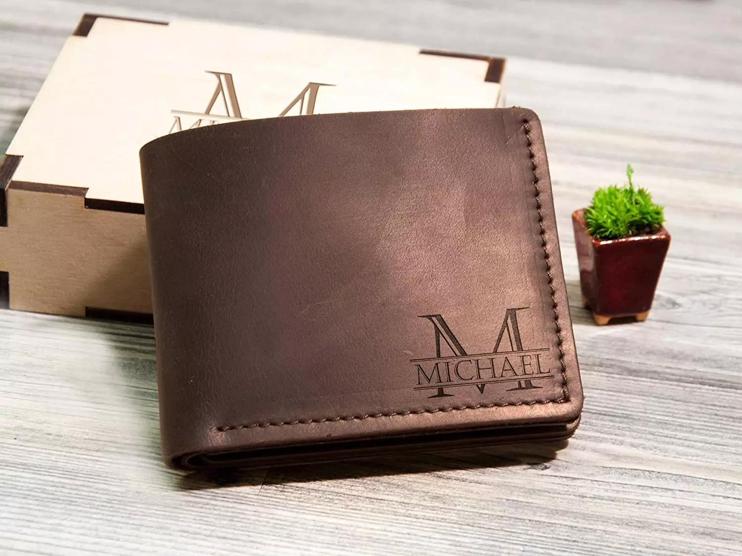 persoanlike jeften foar pa persoanlike leather wallet