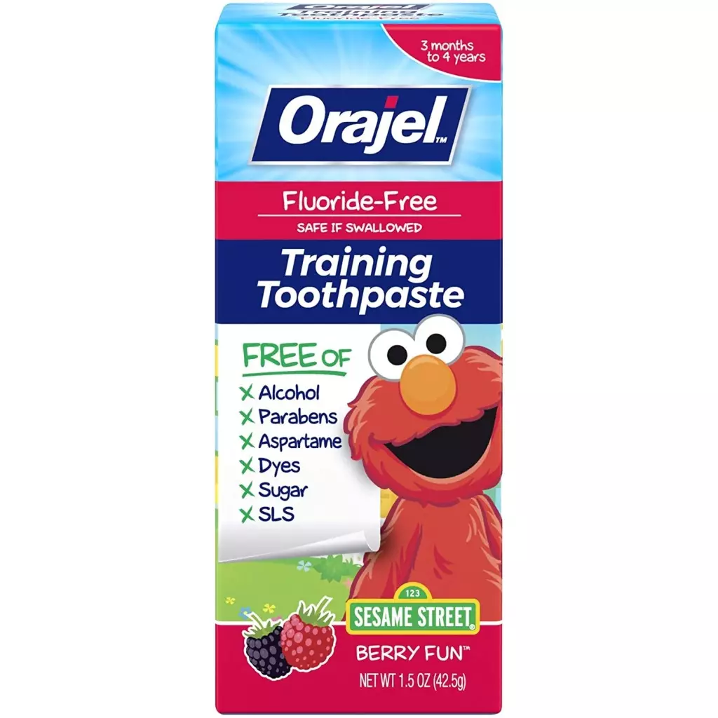 Orajel Elmo FluorideFree トレーニング歯磨き粉