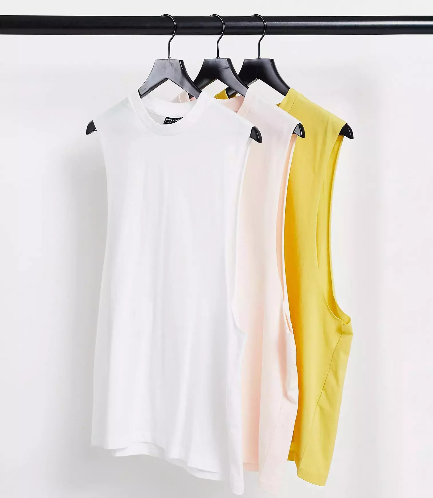 Pachet de 3 tricou ASOS DESIGN fără mâneci