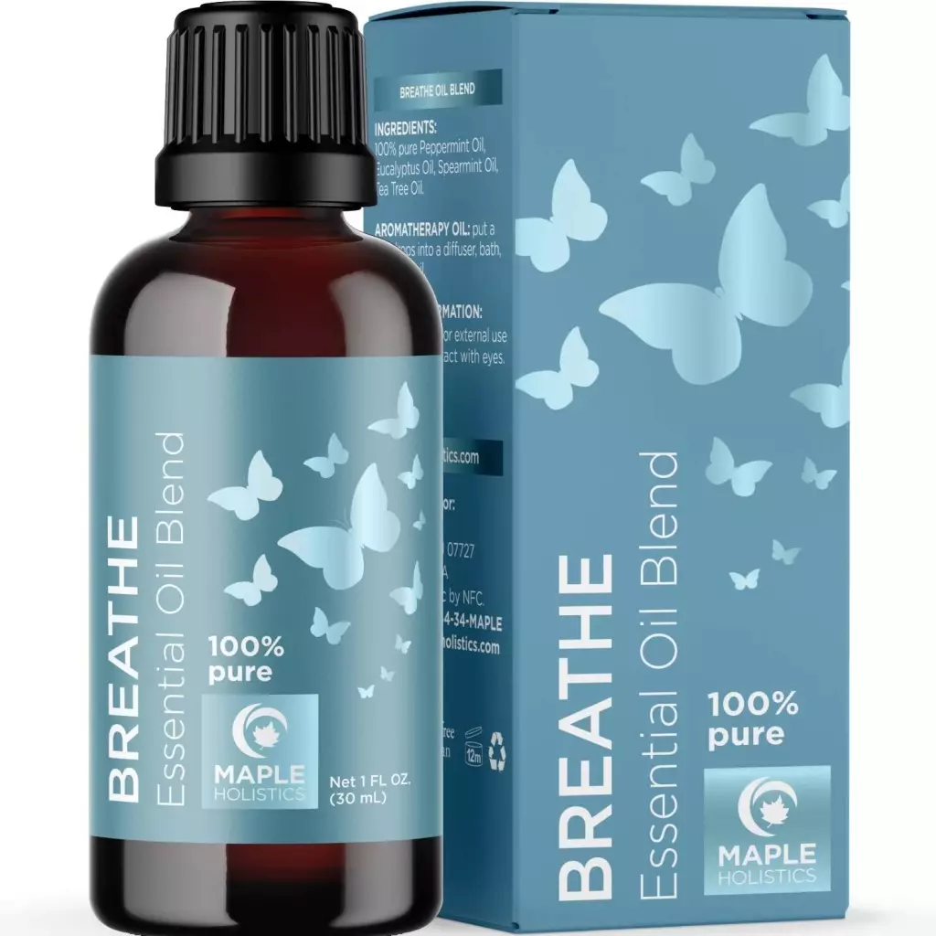 Breathe Essential Oil Blend, эфірныя алею ад алергіі