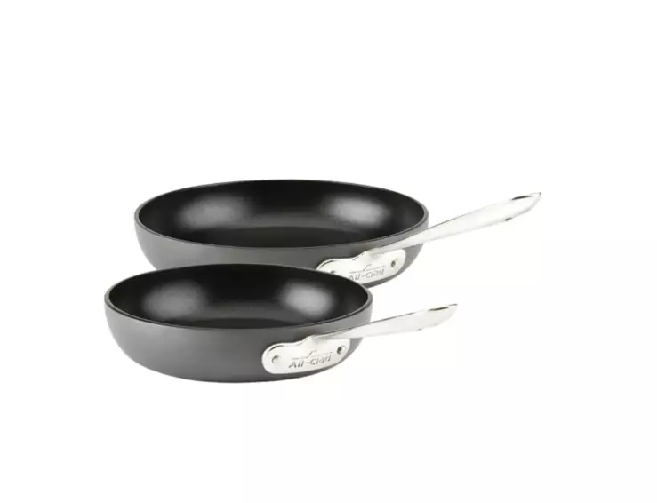 Malosi Anodized Aluminum Nonstick Fry Pan Set by All-Clad