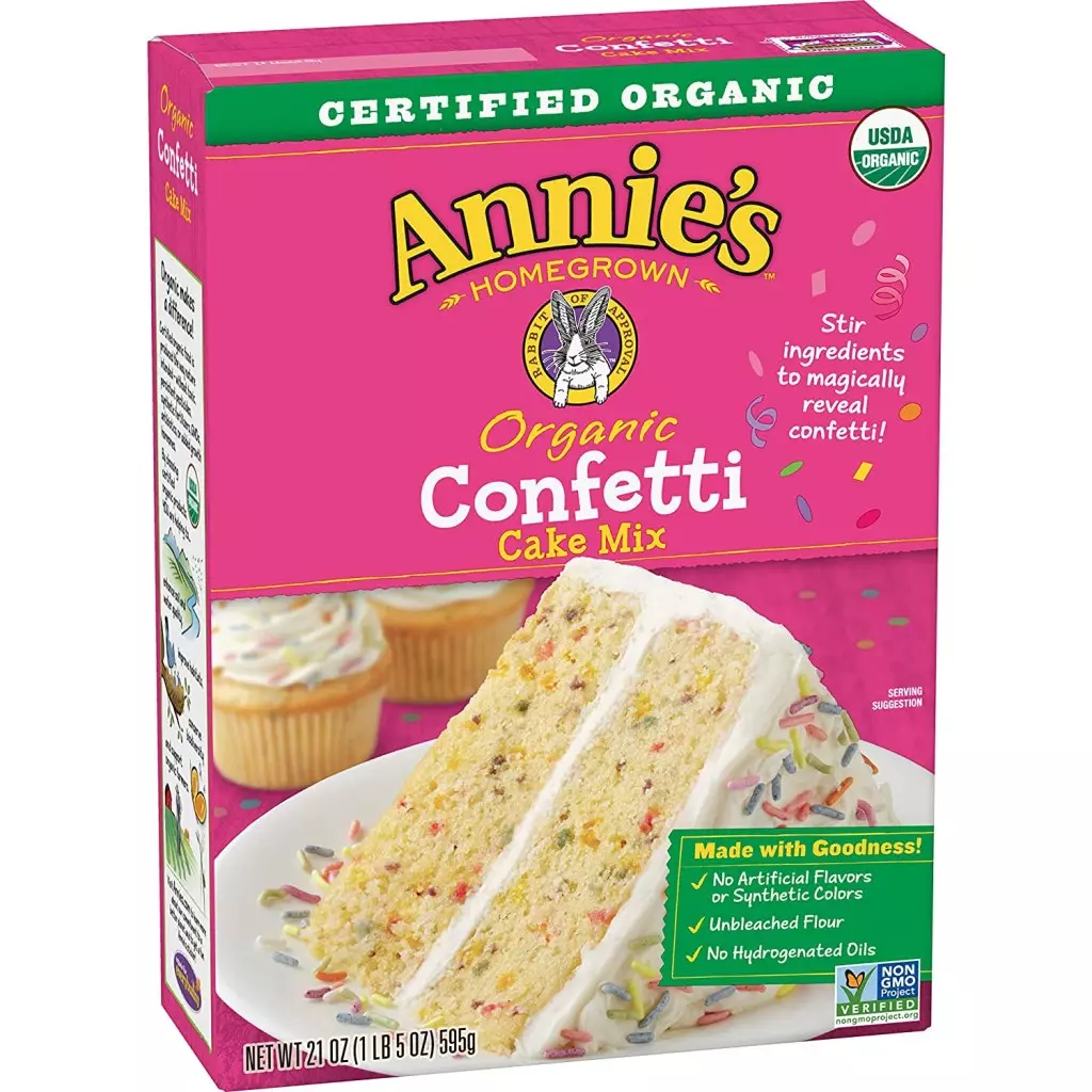 תערובת אפיית עוגת קונפטי אורגנית של אנני