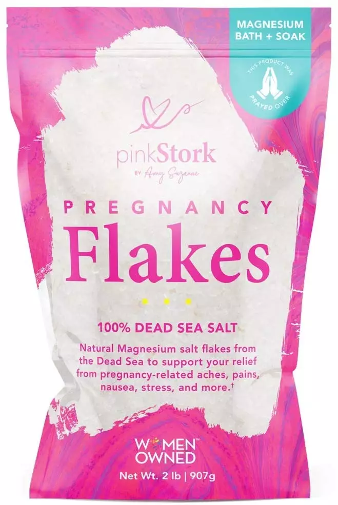 Pink Stork Pregnancy Flakes, najboljše kopalne soli