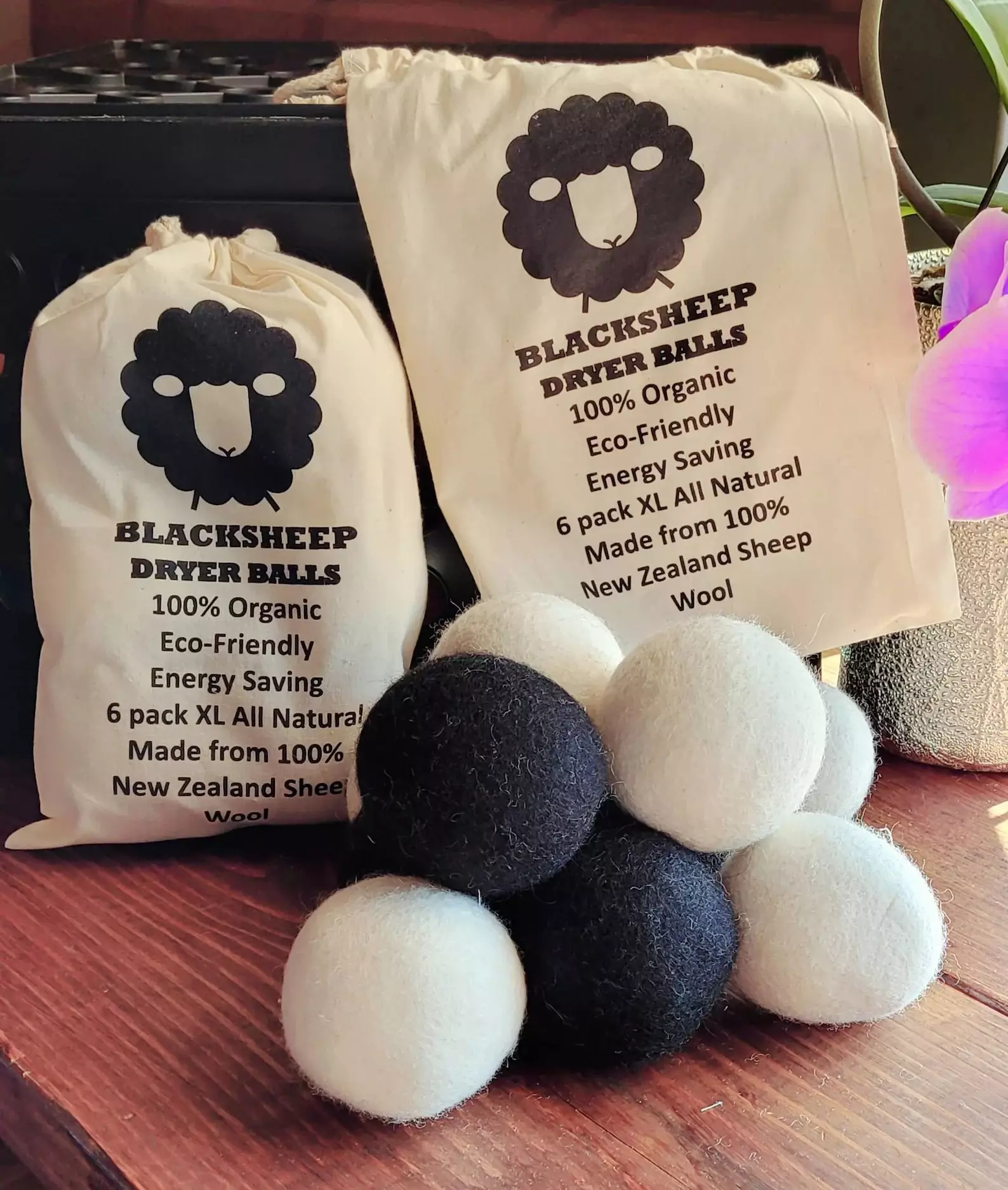 Black Sheep Blankies Extra Large Dryer Balls