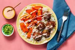 ng'ombe bulgogi meatballs, HelloFresh