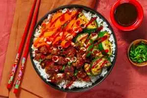 bibimbap daging babi dan sayuran, HelloFresh