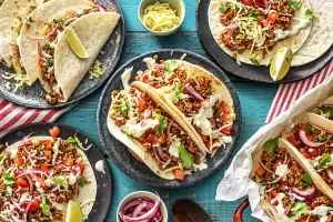 як-ШМШ carnitas хук tacos, HelloFresh расонидани хӯрок