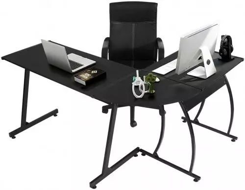 GreenForest L-Shaped Gaming Desk