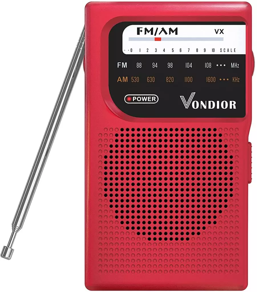 Vondior Store AM FM батерейгаар ажилладаг зөөврийн халаасны радио