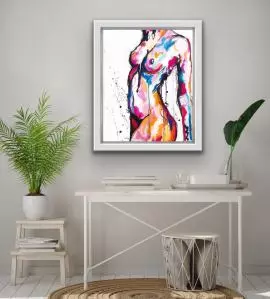 arte erótico mediocreartistca imagen de dama desnuda