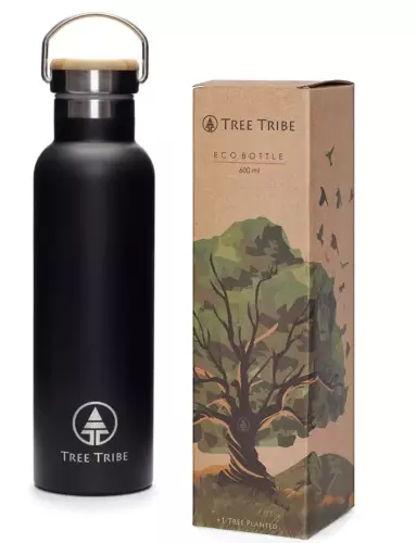 Botella de agua de acero inoxidable Tree Tribe