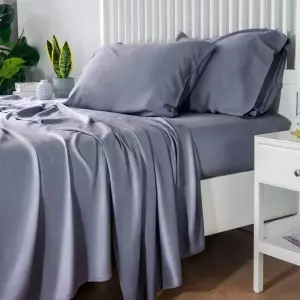 Bedsure ชุดผ้าปูที่นอนไม้ไผ่ 100% วิธีทำให้บ้านของคุณเย็นลงโดยไม่ต้องใช้ AC
