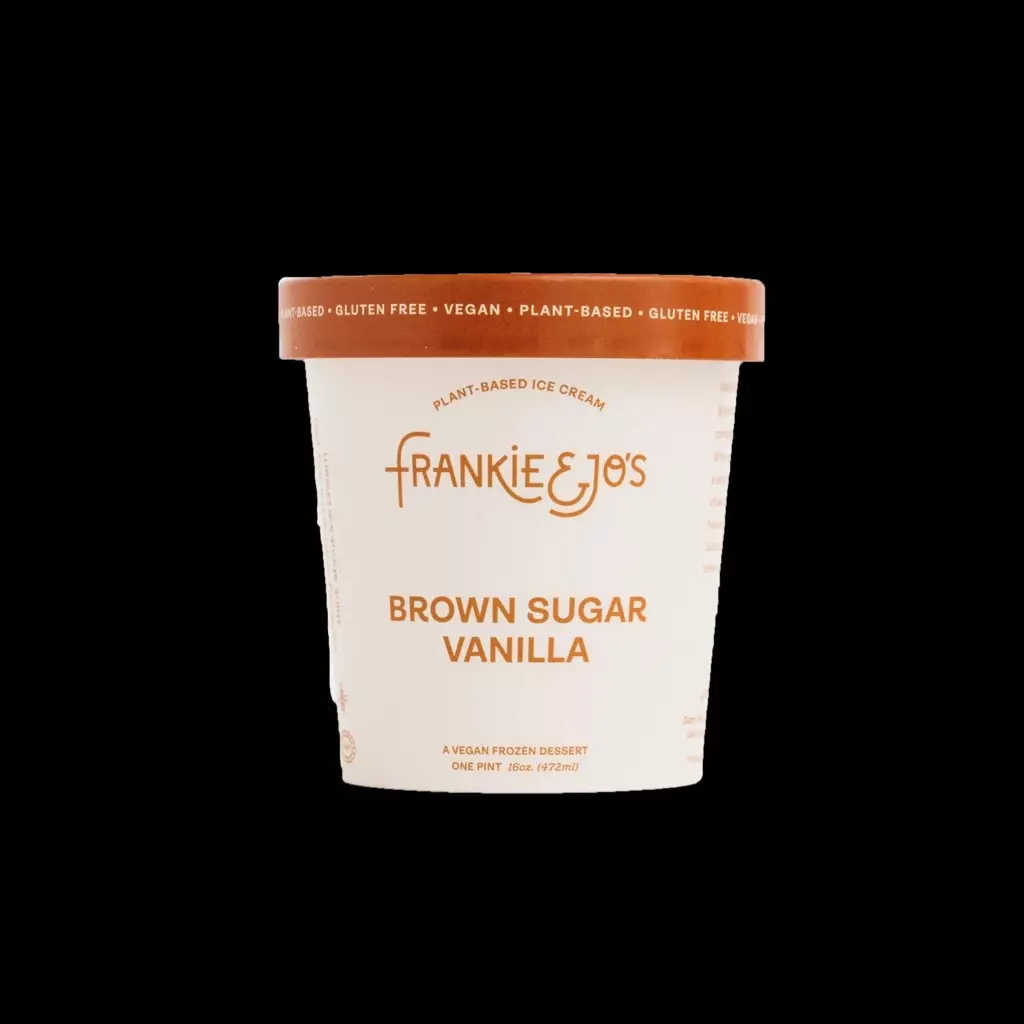 Frankie & Jo's Brown Qab Zib Vanilla, Best Vegan Ice Cream