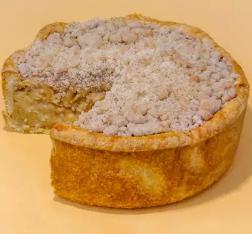 apple deep dish pie, goldbelly pi diena