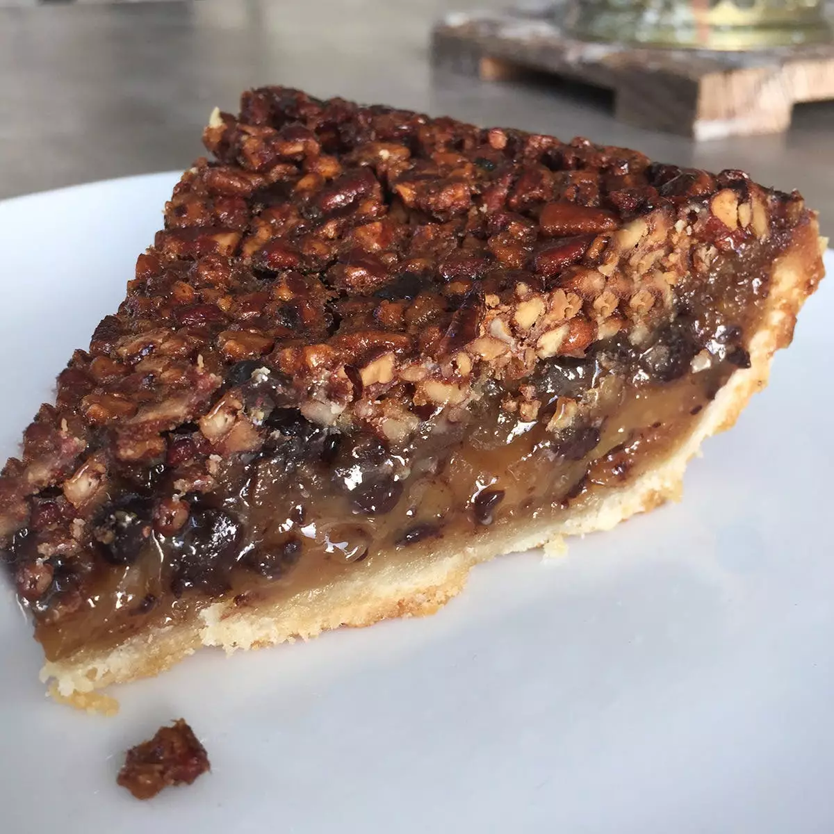 ချောကလက်-pecan-bourbon-pie