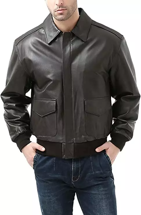 Mejor chaqueta de cuero para hombre Landing-Leathers-Air-Force-A-2-Flight-Bomber-Jacket