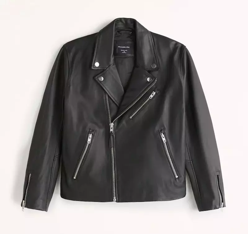 Nejlepší pánská kožená bunda Abercrombie a fitch kožená motorkářská bunda