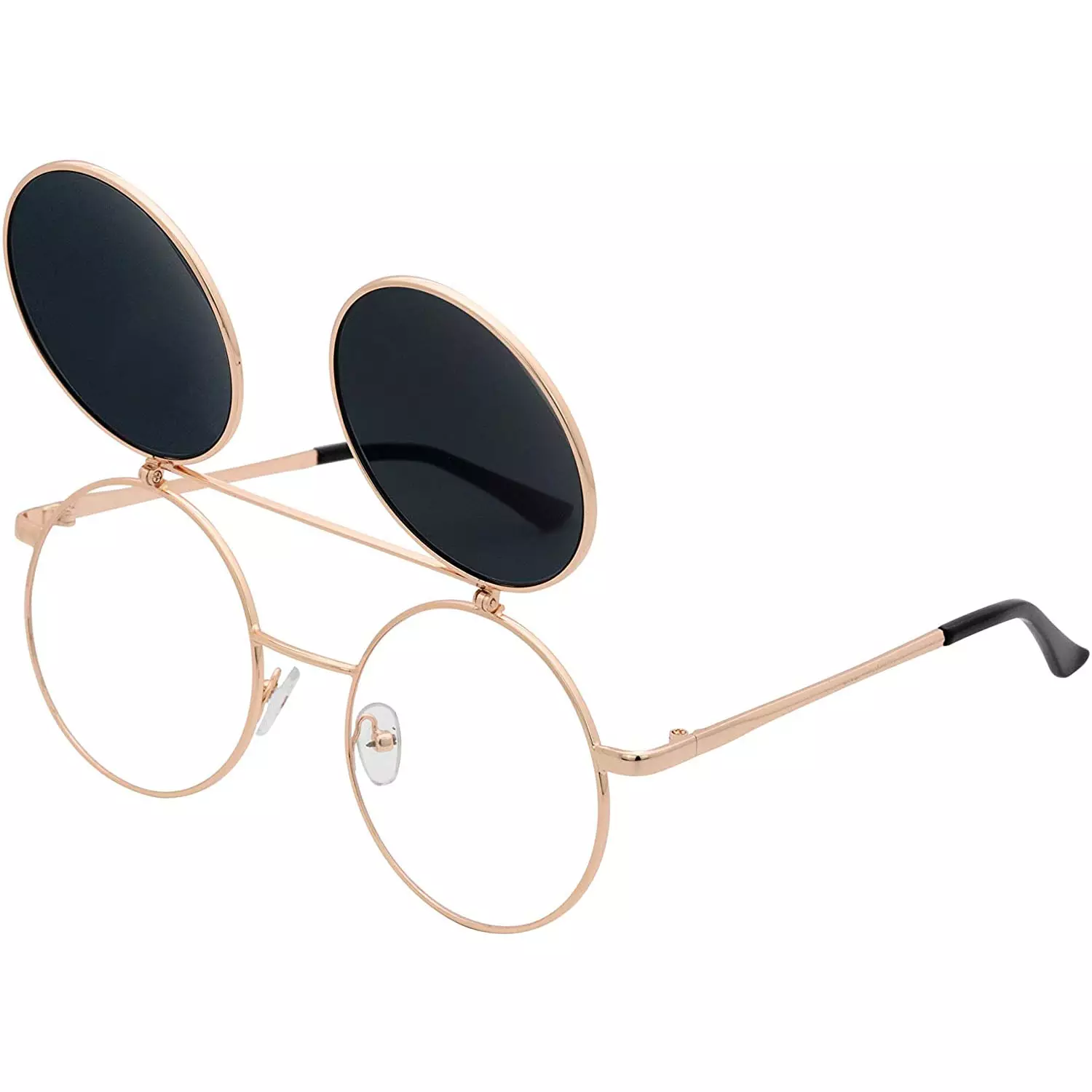 J&L Glasses Retro Flip-Up solbriller