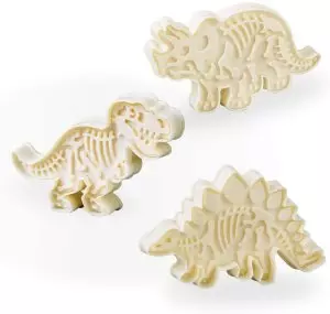 Juego de cortadores de galletas dinosaurio jurásico, cortadores de galletas