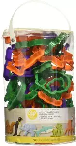 I-Wilton i-cookie cutters yezilwanyana i-50-piece set, i-cookie cutters