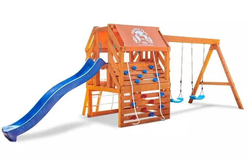 Real Wood Adventures Panther Peak los ntawm Little Tikes, zoo tshaj plaws sab nraum zoov playsets