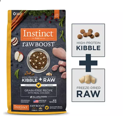 Instinct Raw Boost, лепшы беззерневы корм для сабак