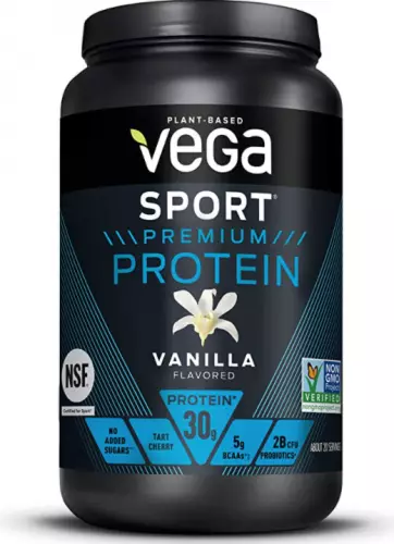 Vega Sport Premium Protein Vanilla, zoo tshaj plaws saj protein hmoov
