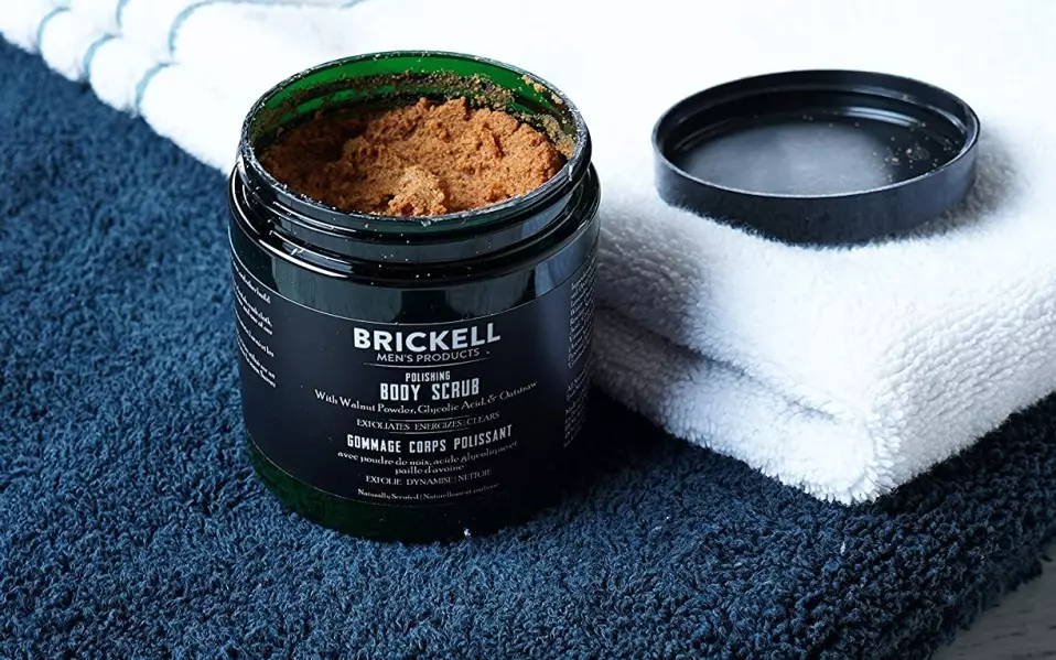 Exfoliante corporal para pulir Brickell para homes