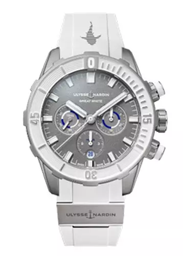 ახალი საათი Ulysse-Nardin-Great-Whie-Dive-Chronograph-watch
